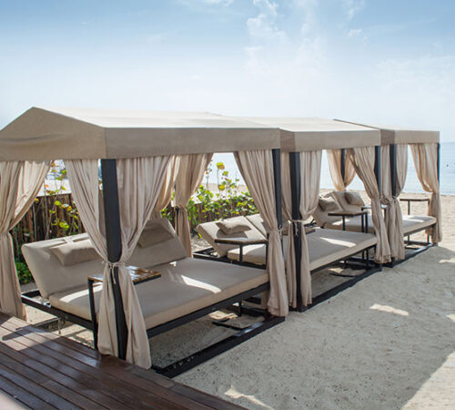 DAYBED PALMILLA ALUMINIO – COJIN – CORTINAS – Sitmobel